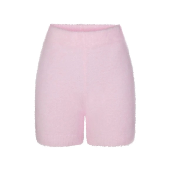 SKIMS | Shorts | Skims Fuzzy Knits Short In Baby Pink | Poshmark